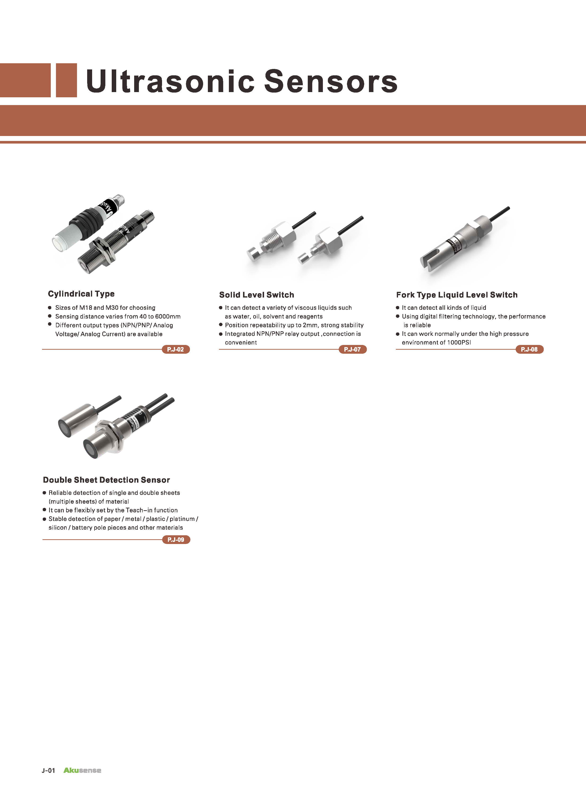 Download Akusense Sensor Catalogs Technical Data